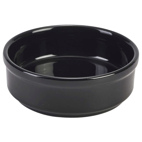 Royal Genware Round Dish 10cm Black | Euro Catering UK Ltd